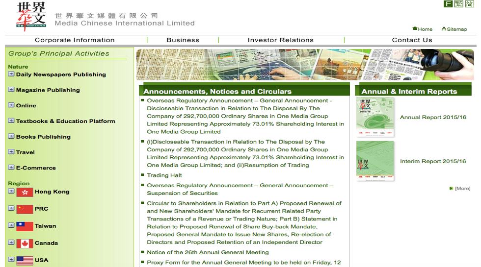 Malaysia: MCIL to divest stake in One Media Group for $64.21m