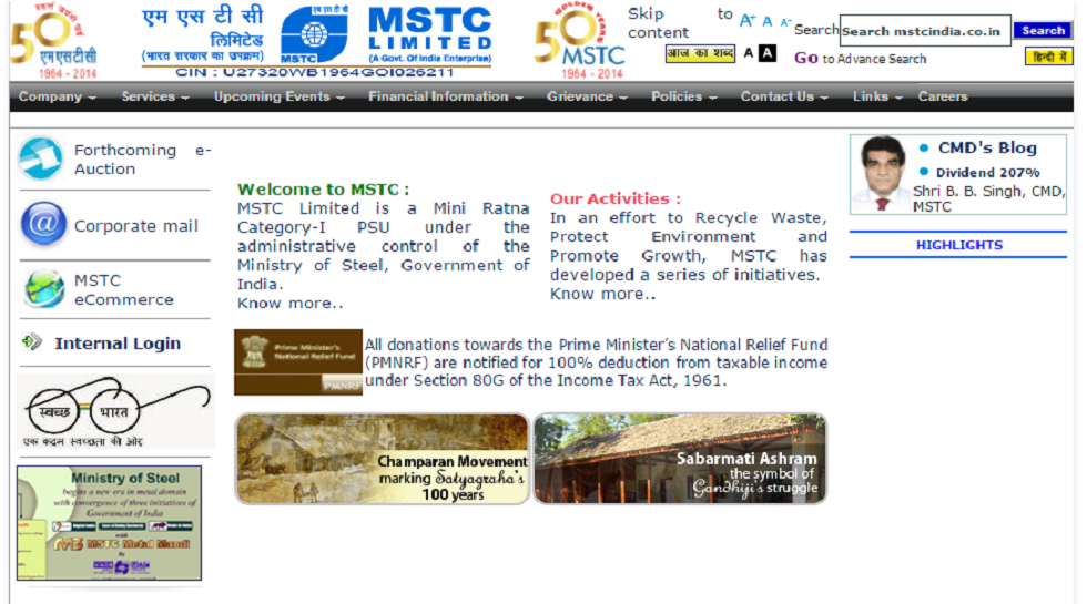 Centre to reduce stake in MSTC to 64%